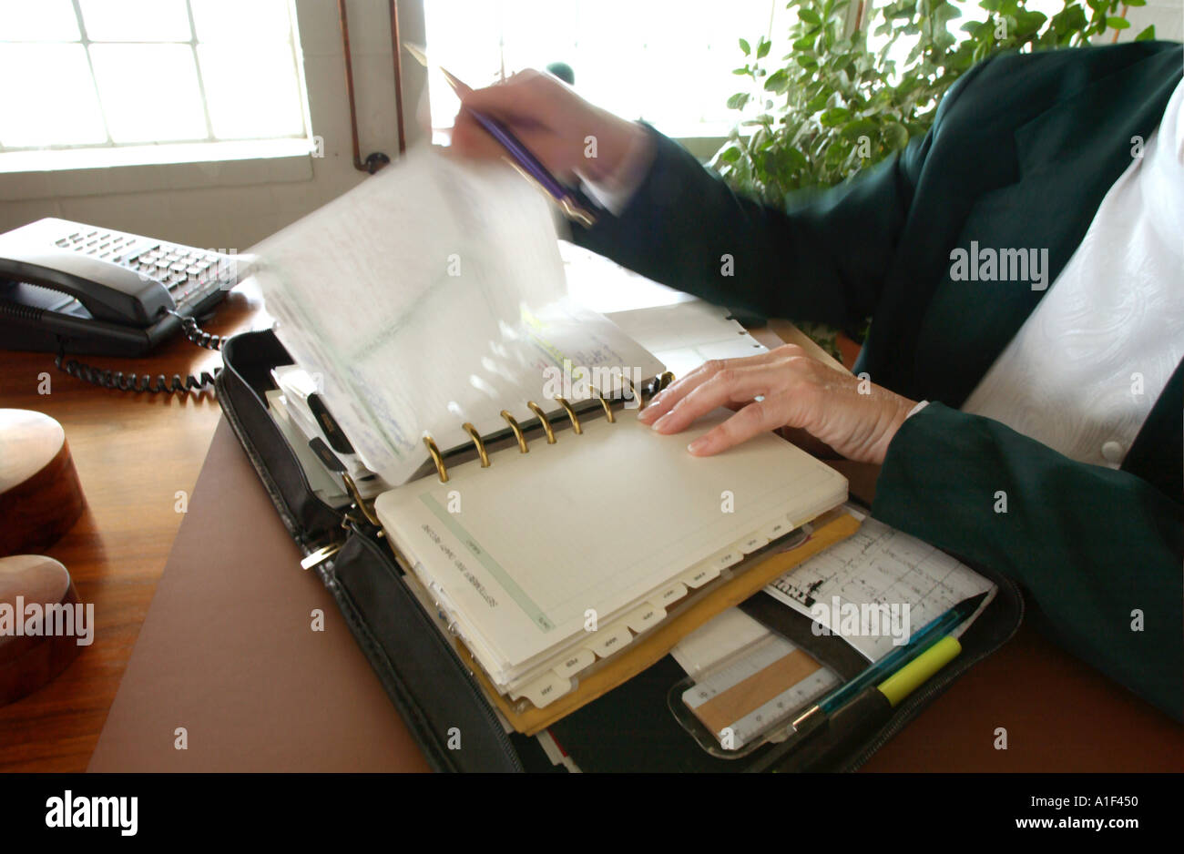 Day Timer with Hands 30 Stock Photo - Alamy