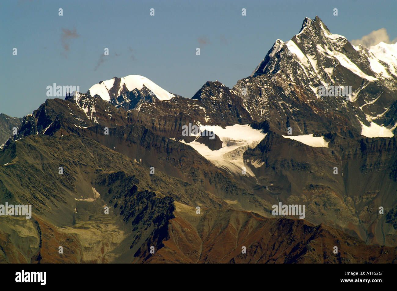 View of Pir Panjal range of Indian Central Himalaya from Indrahar pass ...