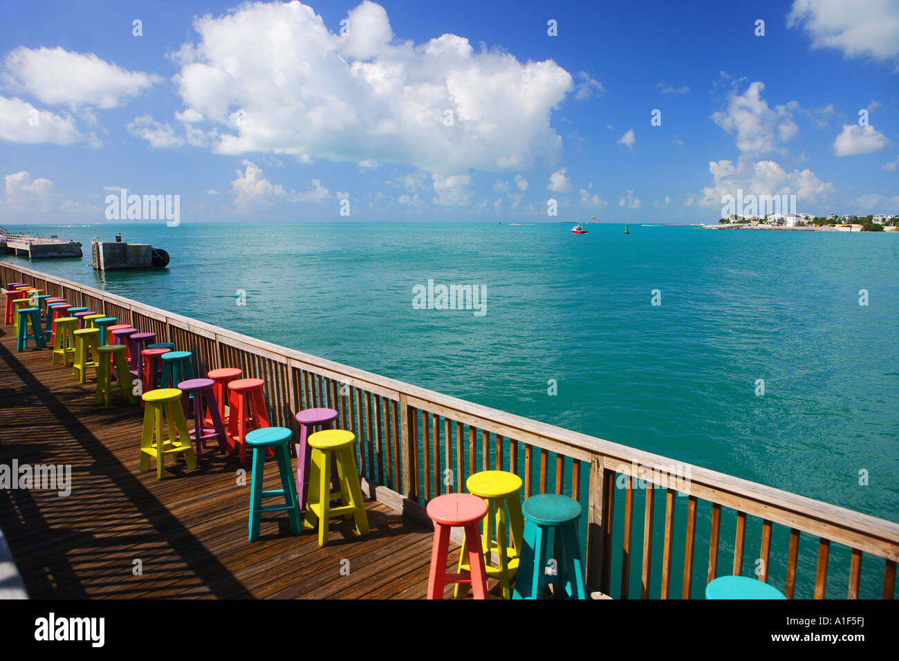 Dock in Key West, Florida, USA Stock Photo - Alamy