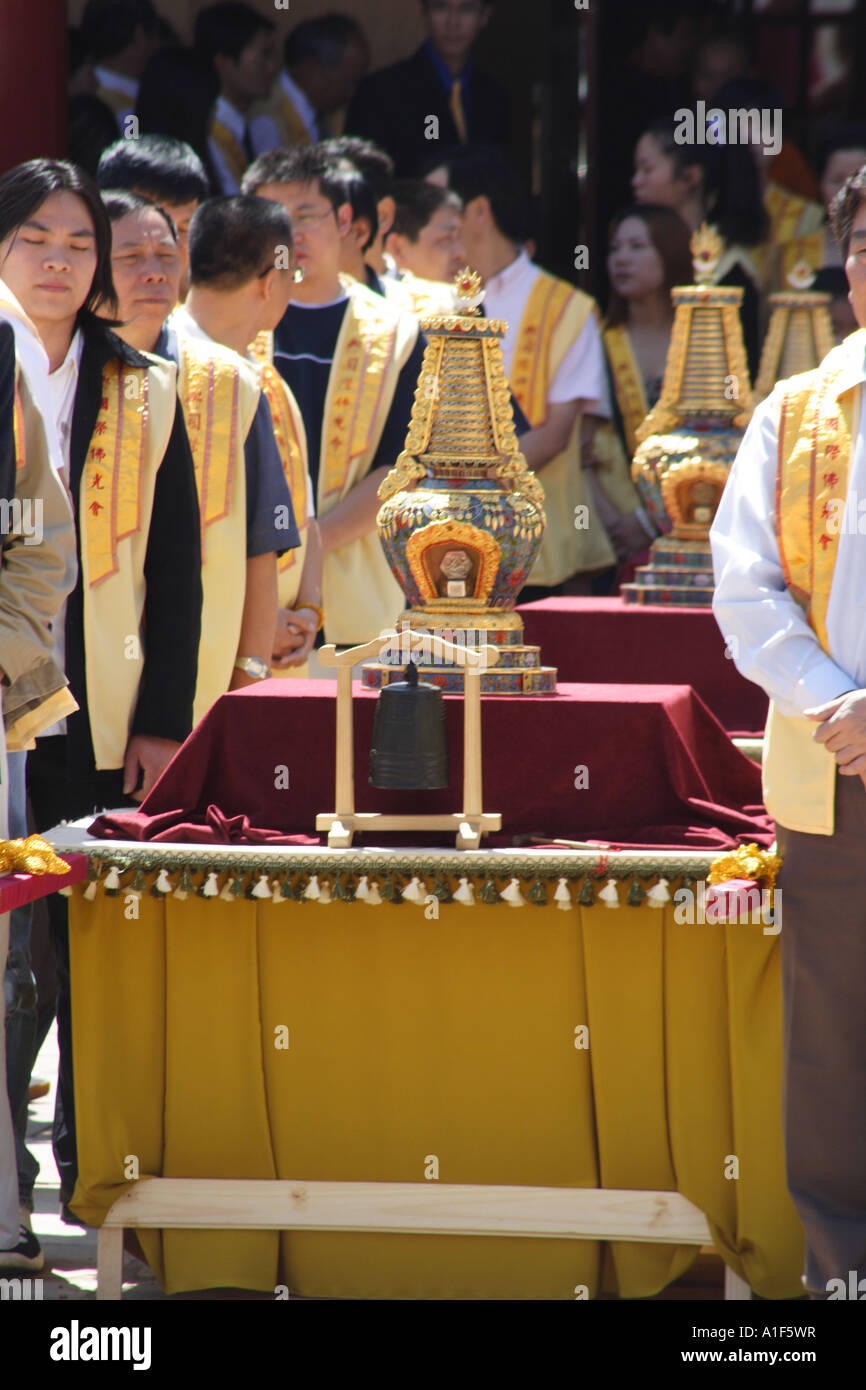 Carrying a procession of offerings, Chinese New Year Stock Photo - Alamy