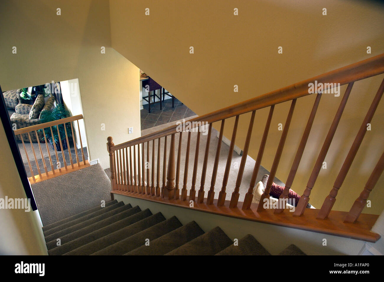 Wood staris hi-res stock photography and images - Alamy