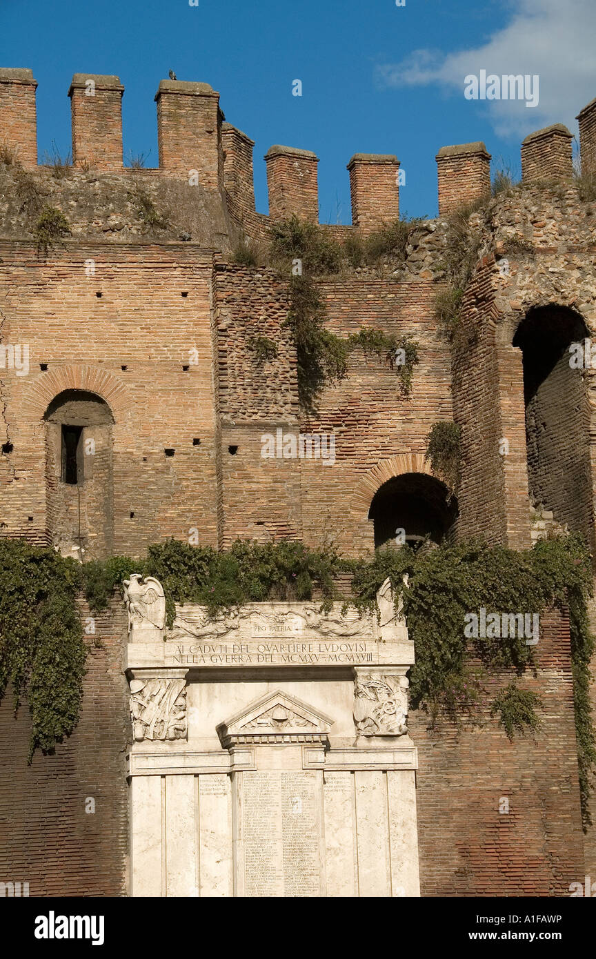 Porta Pinciana gate in the Aurelian walls built between 271 AD and 275 ...