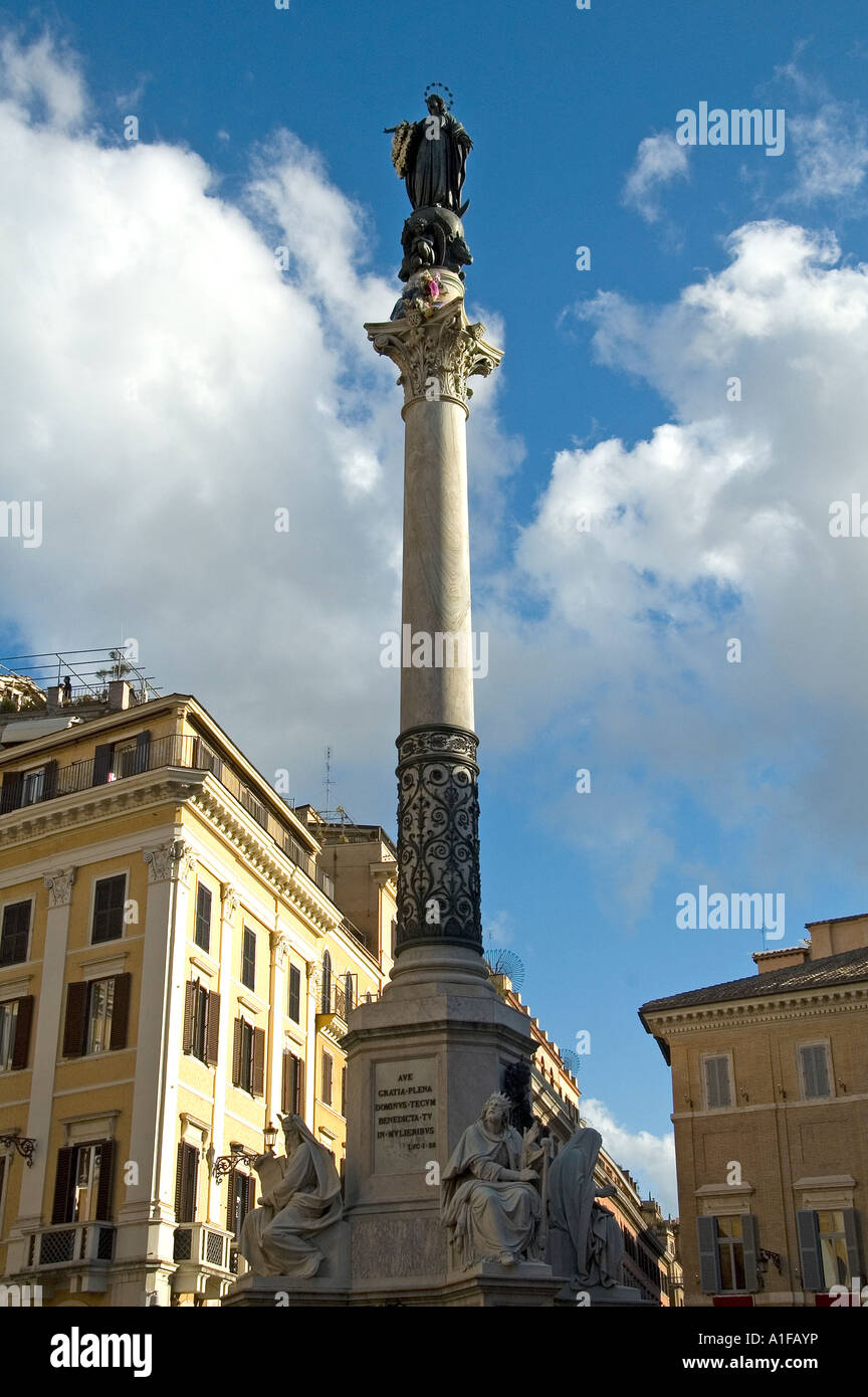 The Virgin Mary as the Immaculate Conception on top of the Corinthian ...