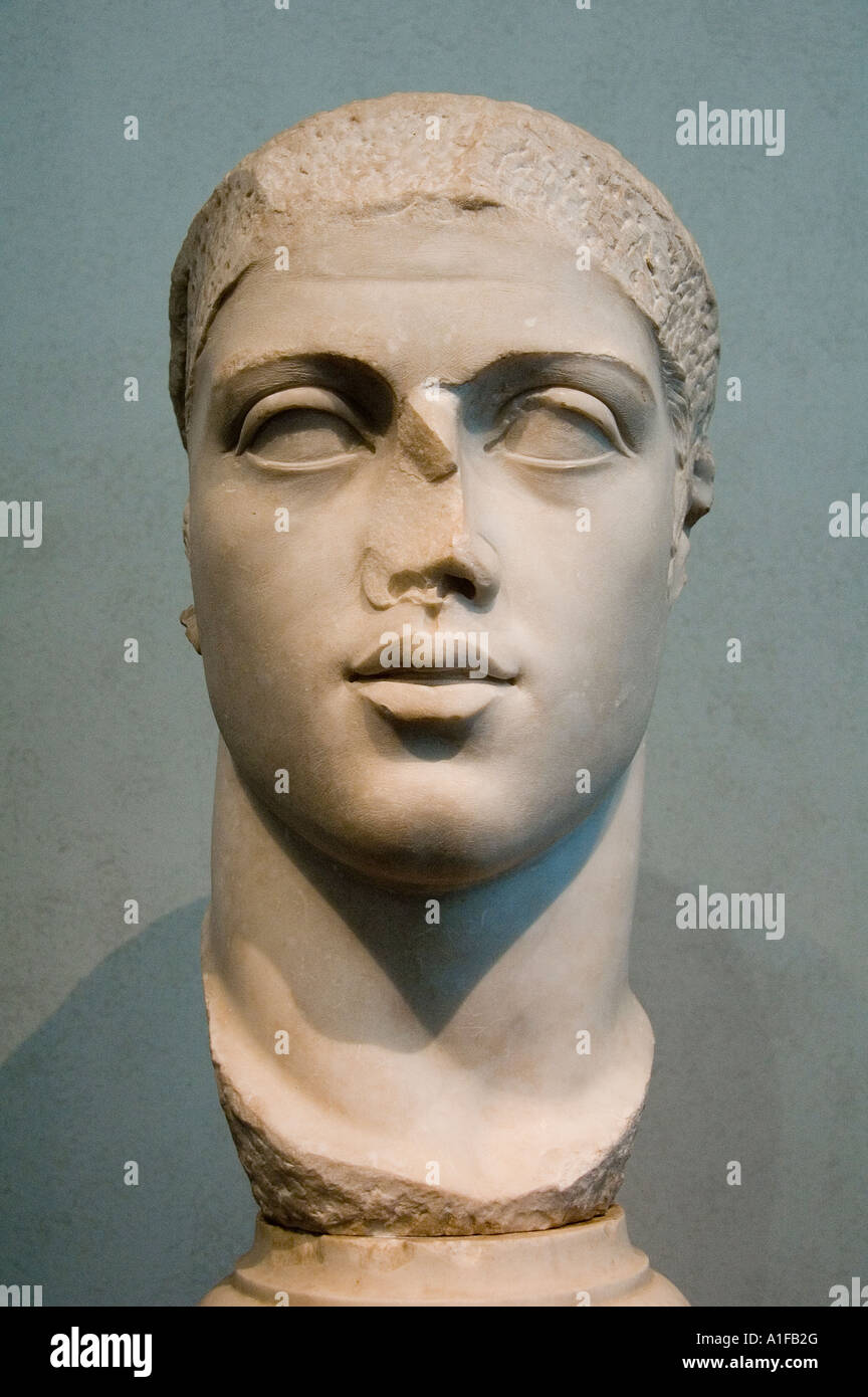 Bust of Alexander Severus Roman Emperor ca 222-235ce displayed at Museo ...