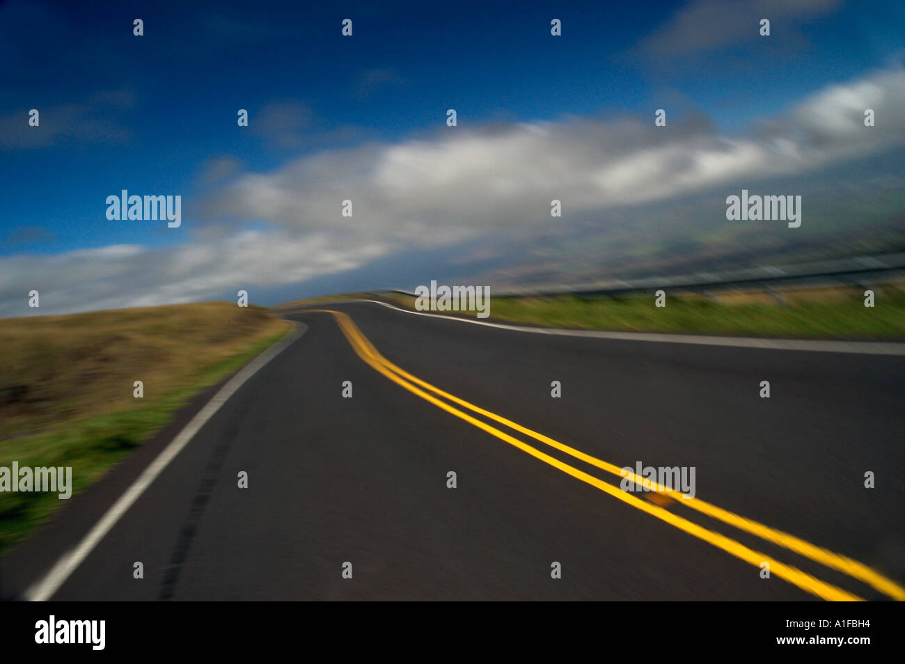 mountain motion road Maui Stock Photo - Alamy