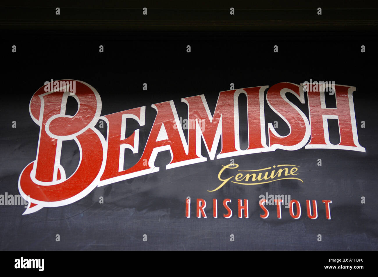 beamish ale beer irish stout sign red pub bar public house drinking ...