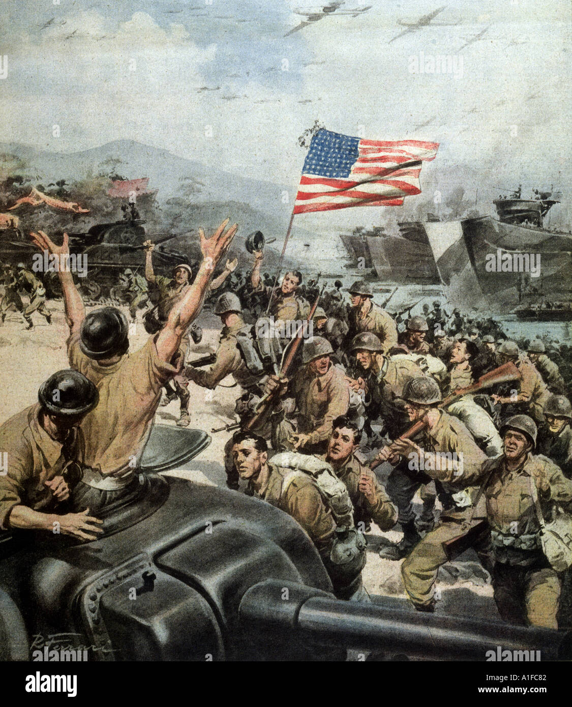 Allied D Day Commanders Stock Photo - Alamy