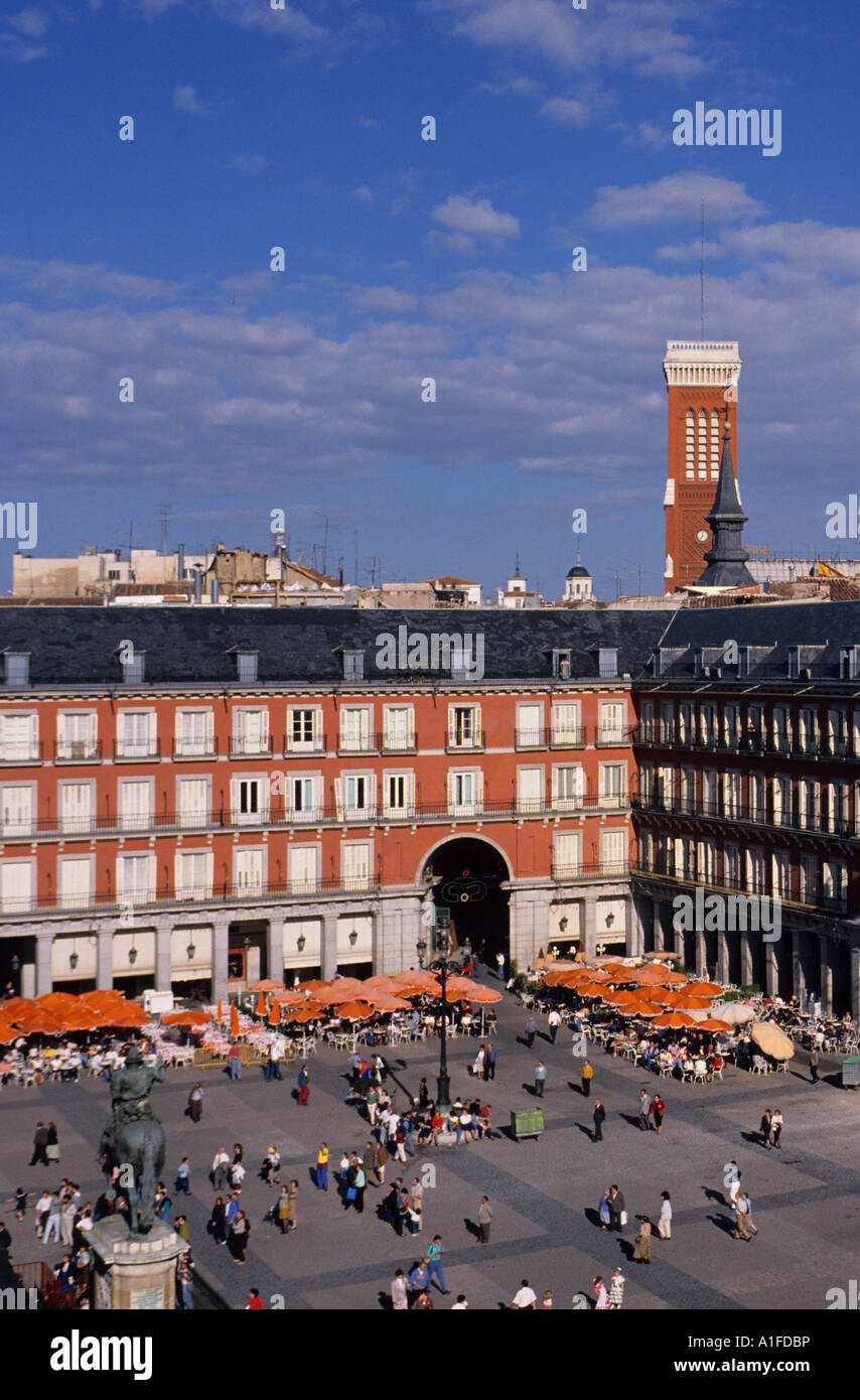 Plaza Mayor main square Madrid Spain Stock Photo - Alamy