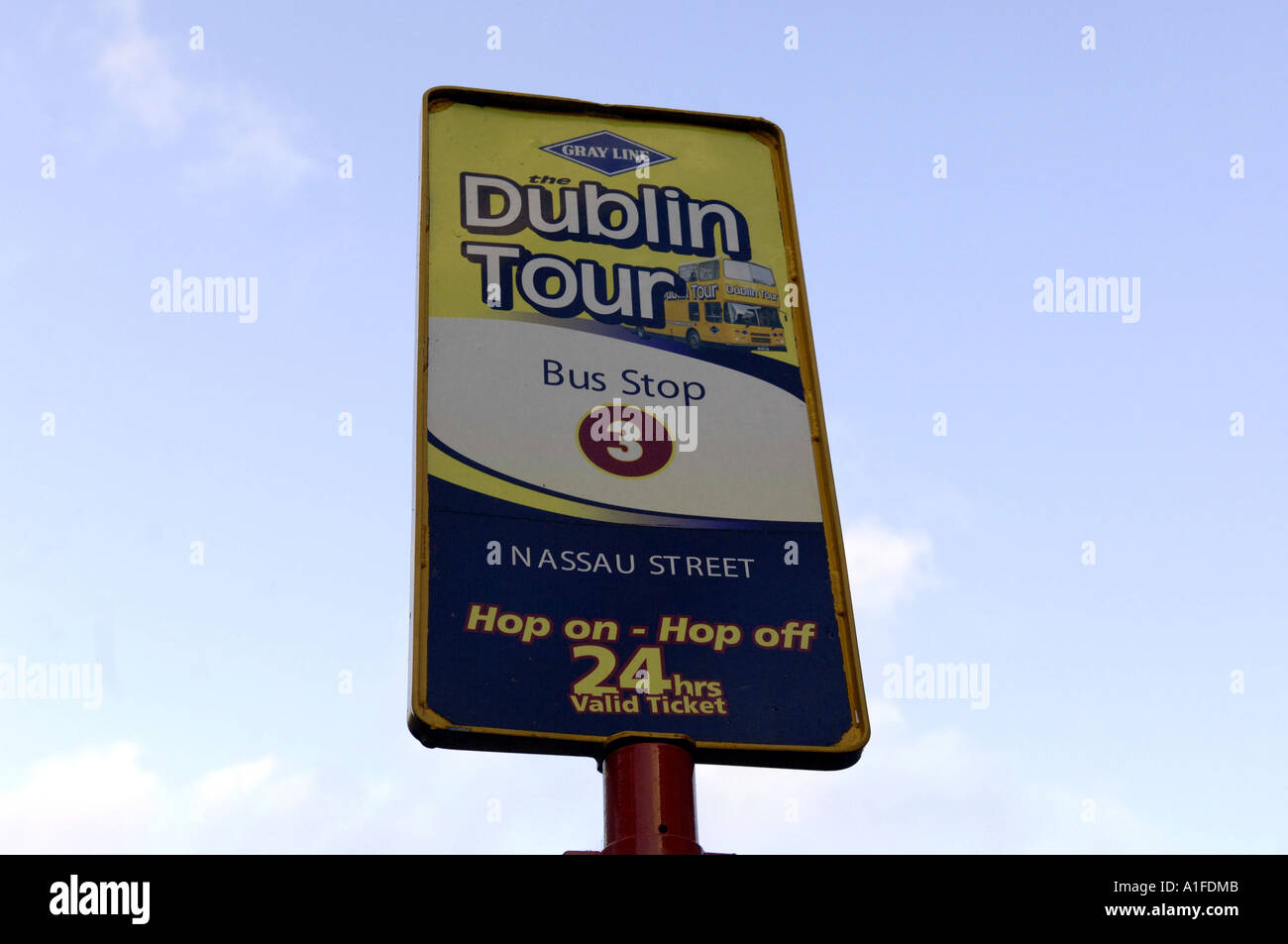 bus stop serving the community public transport blue white dublin ...