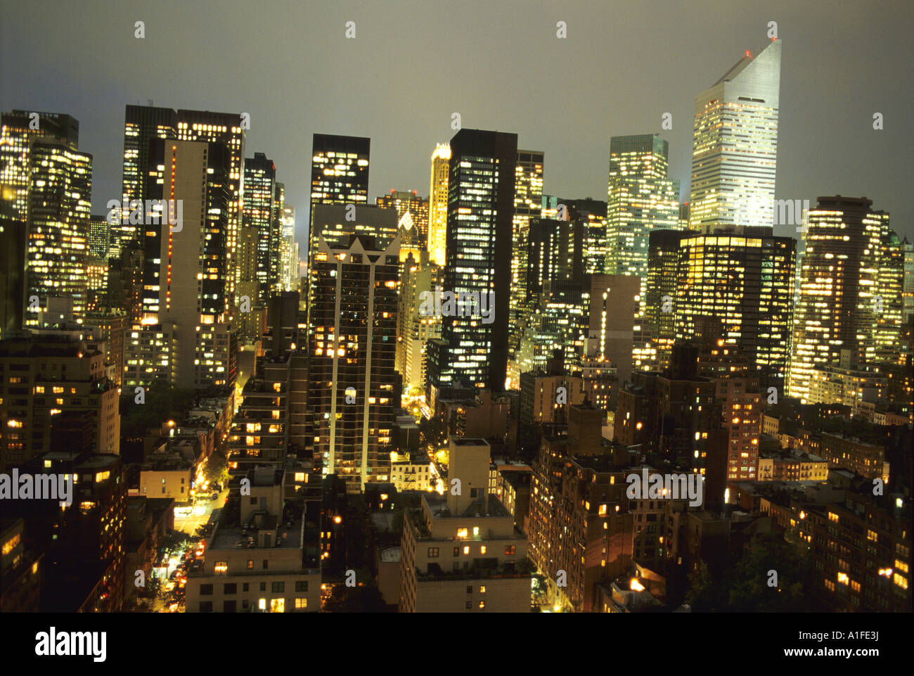 American manhattan city overview metropolis hi-res stock photography ...