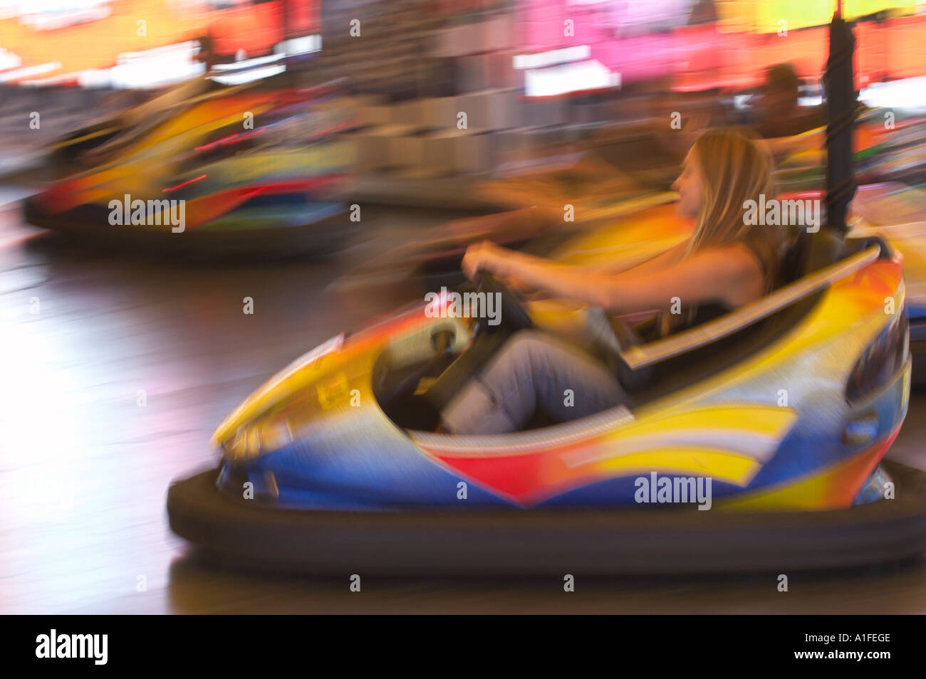 bumpe ride at carnival Stock Photo - Alamy