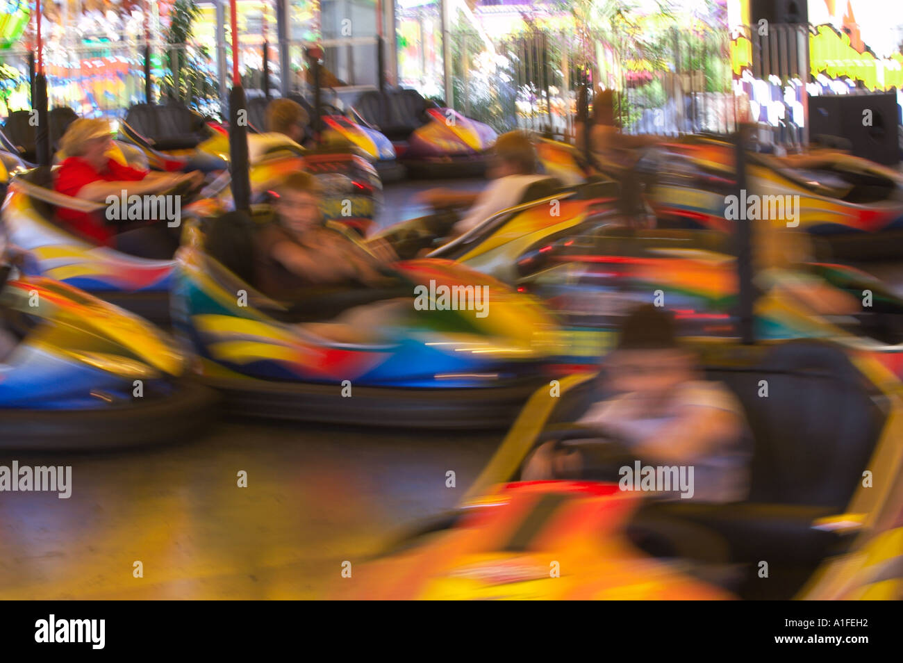 carnival bumper car ride Stock Photo - Alamy