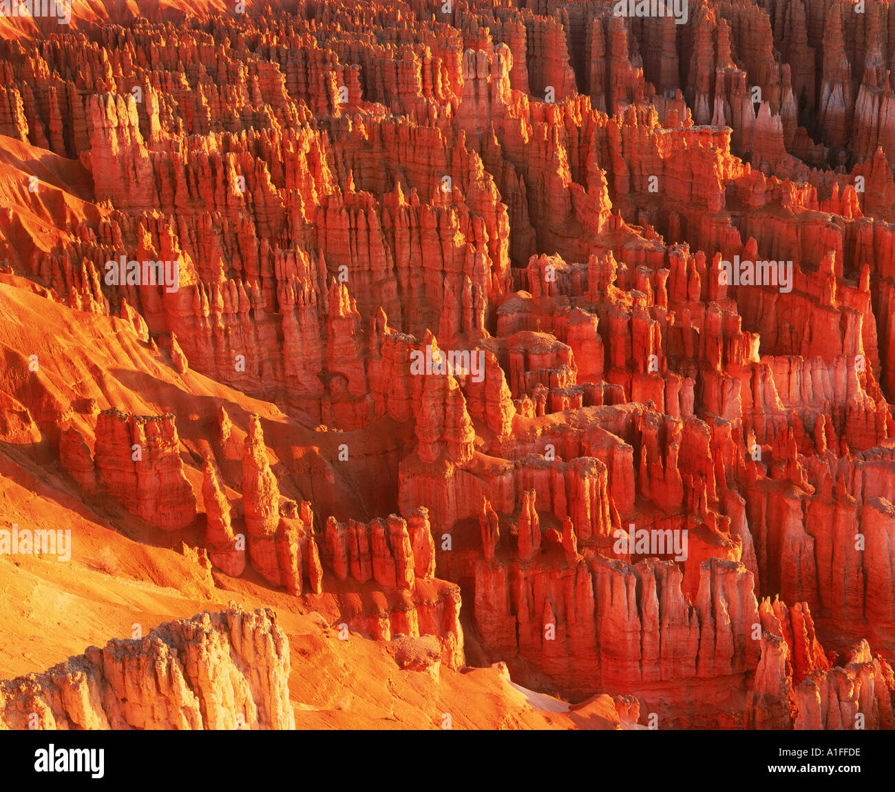 Pinnacles and rock formations caused by erosion known as Hoodoo ...