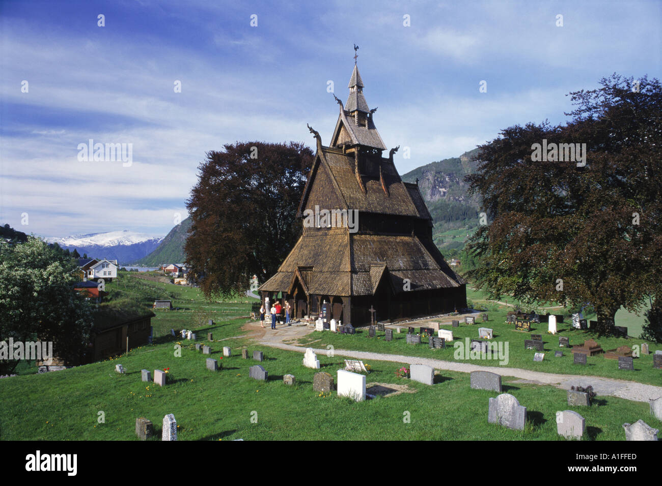 The Hopperstad Stave Church built in 1150 AD at Vik Norway G Hellier ...