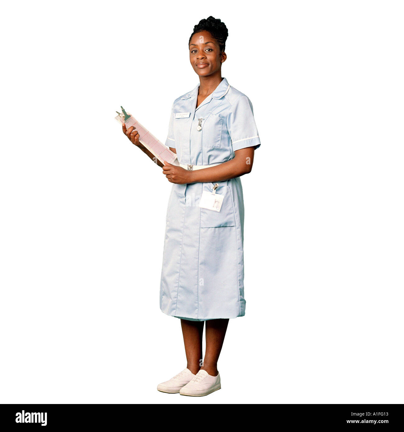 African nurse in white uniform hi-res stock photography and images - Alamy