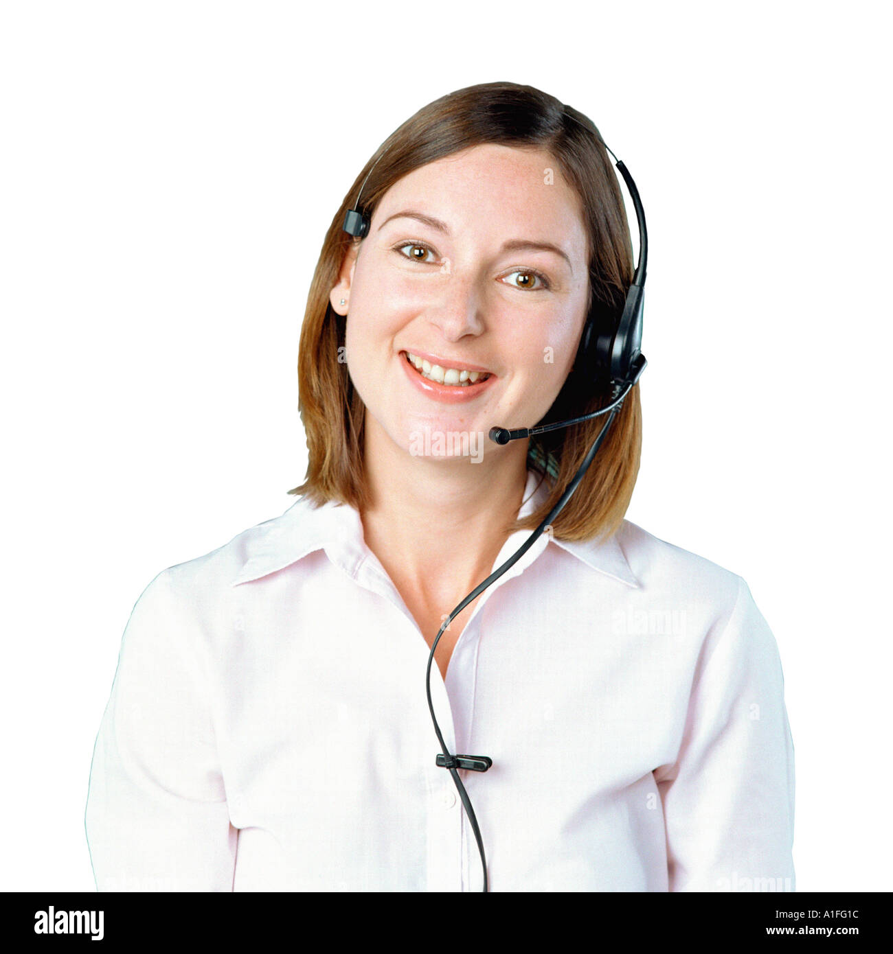 Call centre operator Stock Photo - Alamy