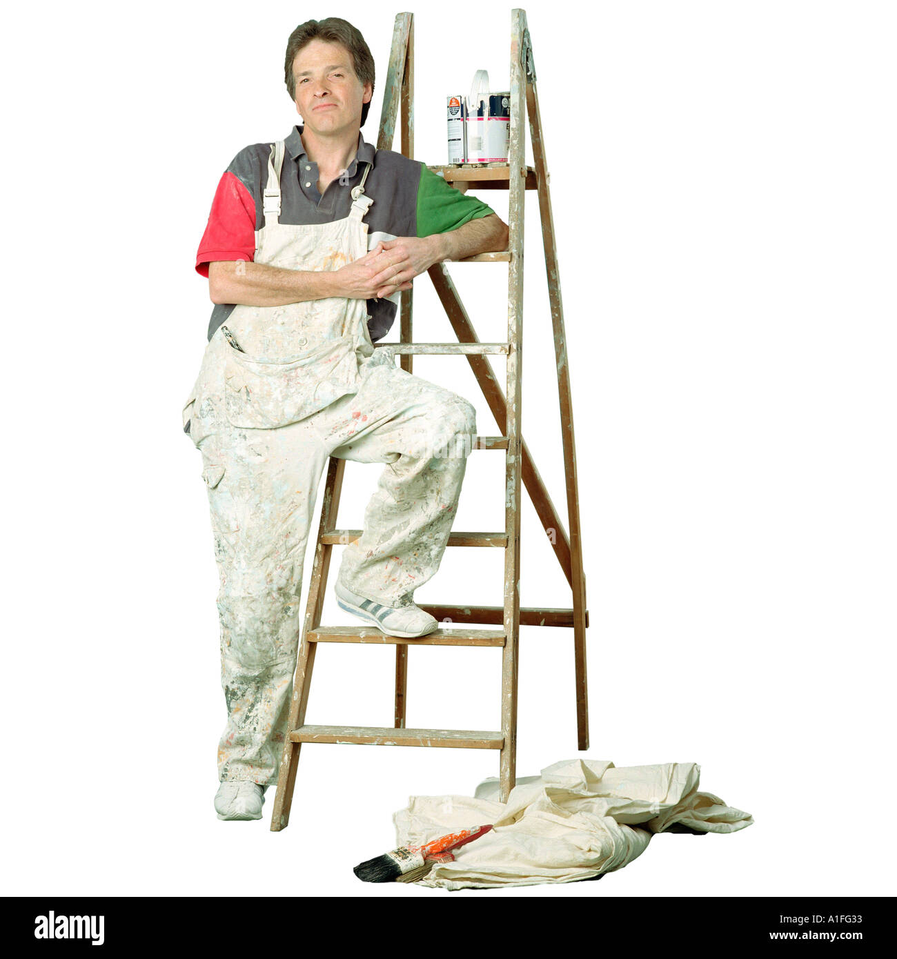 Mature male decorator on hi-res stock photography and images - Alamy