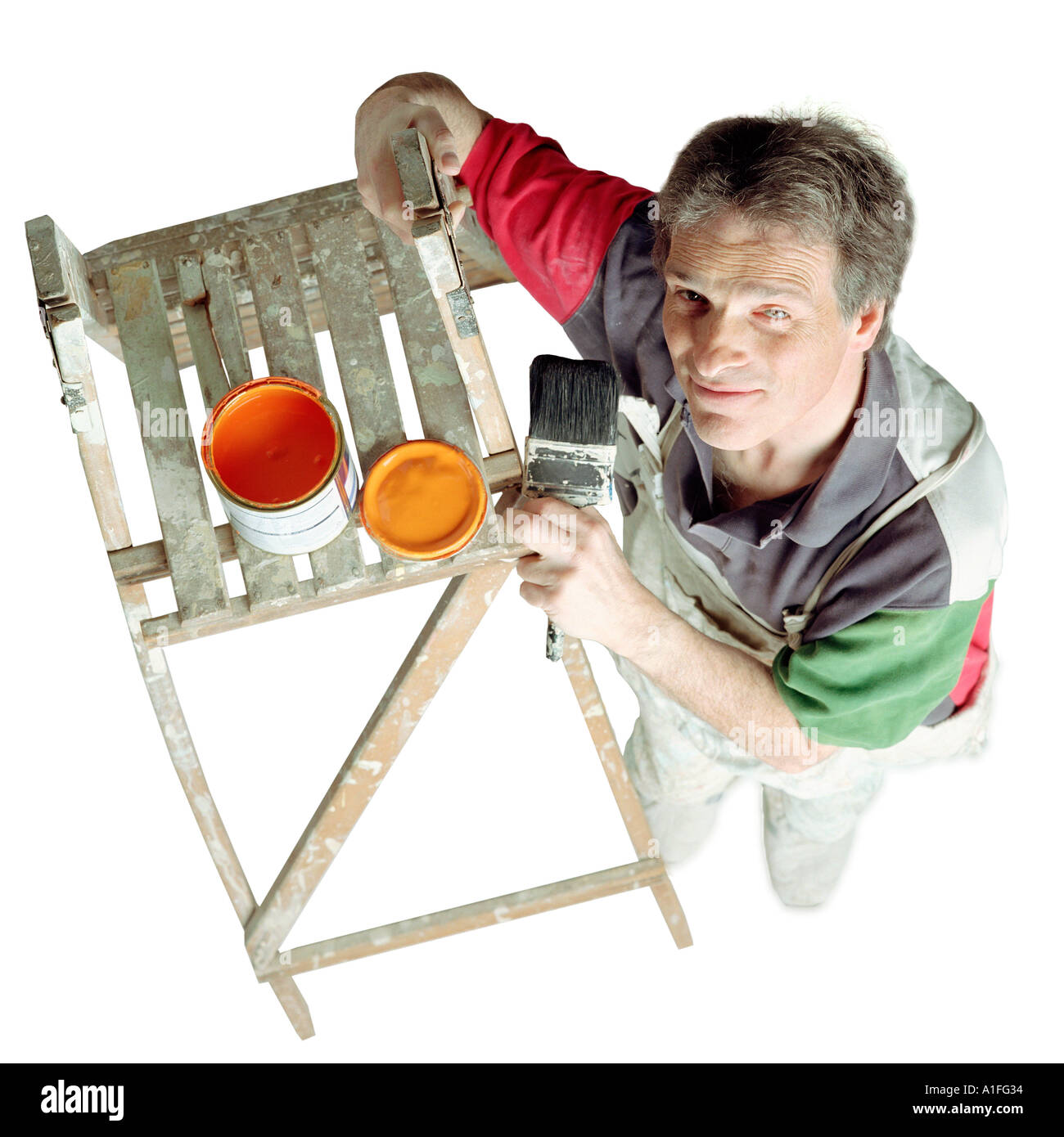 Mature male decorator on hi-res stock photography and images - Alamy