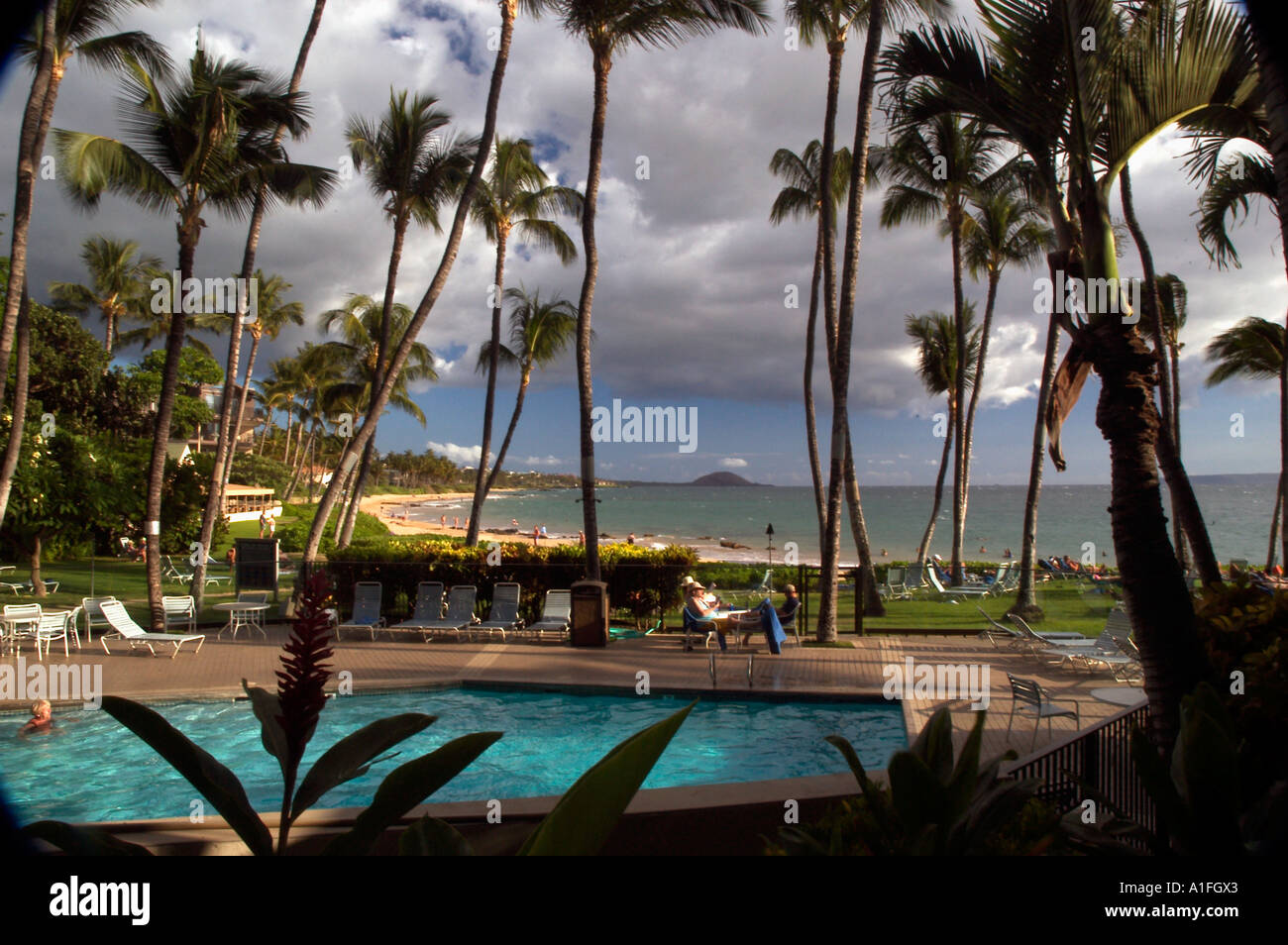 resort pool Maui Hawaii Stock Photo - Alamy