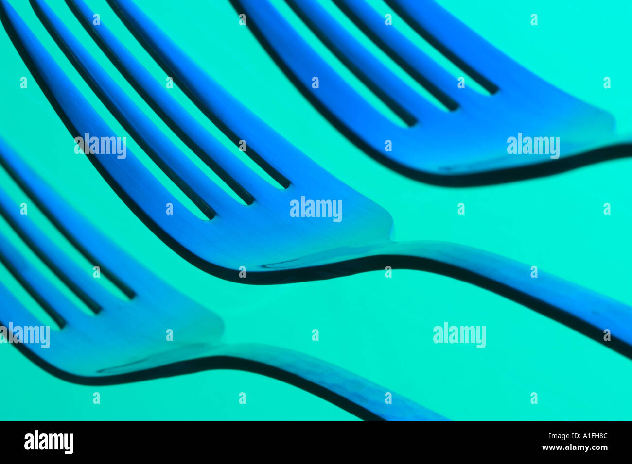 Colorful Abstract of Forks Stock Photo - Alamy