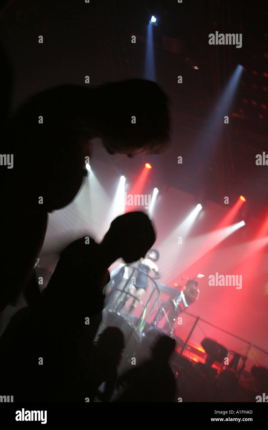 People dancing inside Coco Bango nightclub Cancun Mexico Stock Photo ...