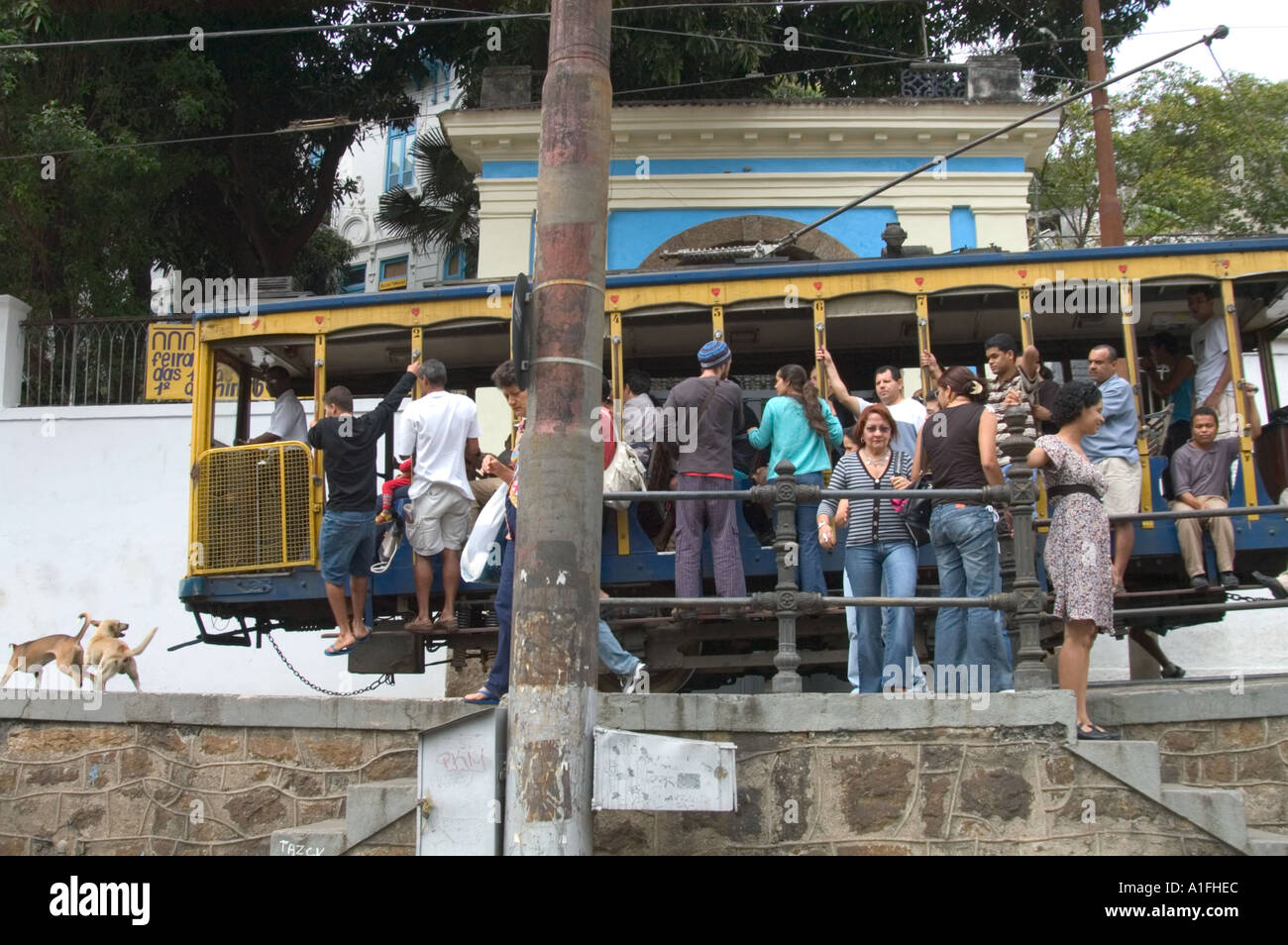 Tram Santa Teresa Rio de Janeiro Brazil Stock Photo - Alamy
