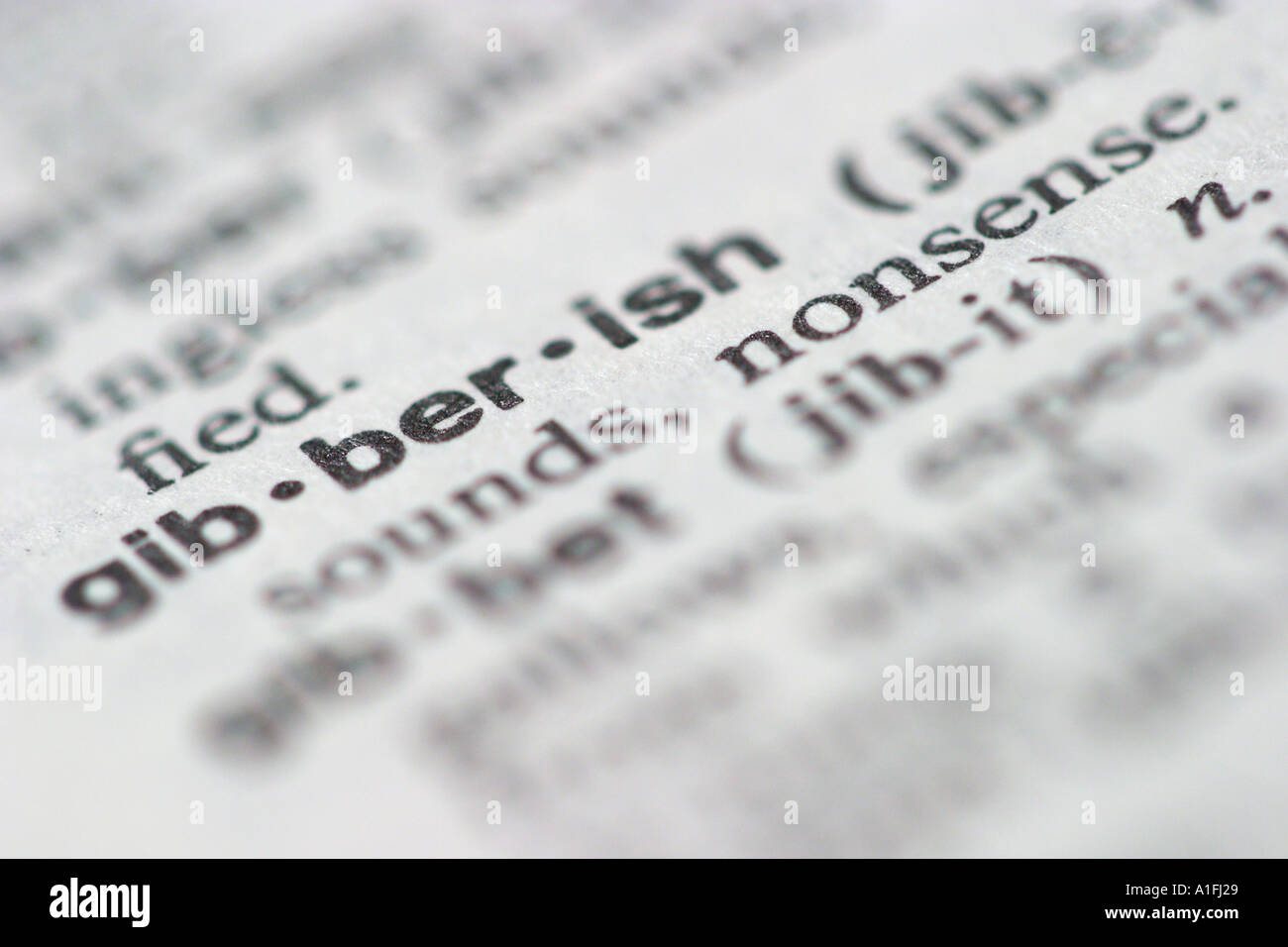 Gibberish hi-res stock photography and images - Alamy