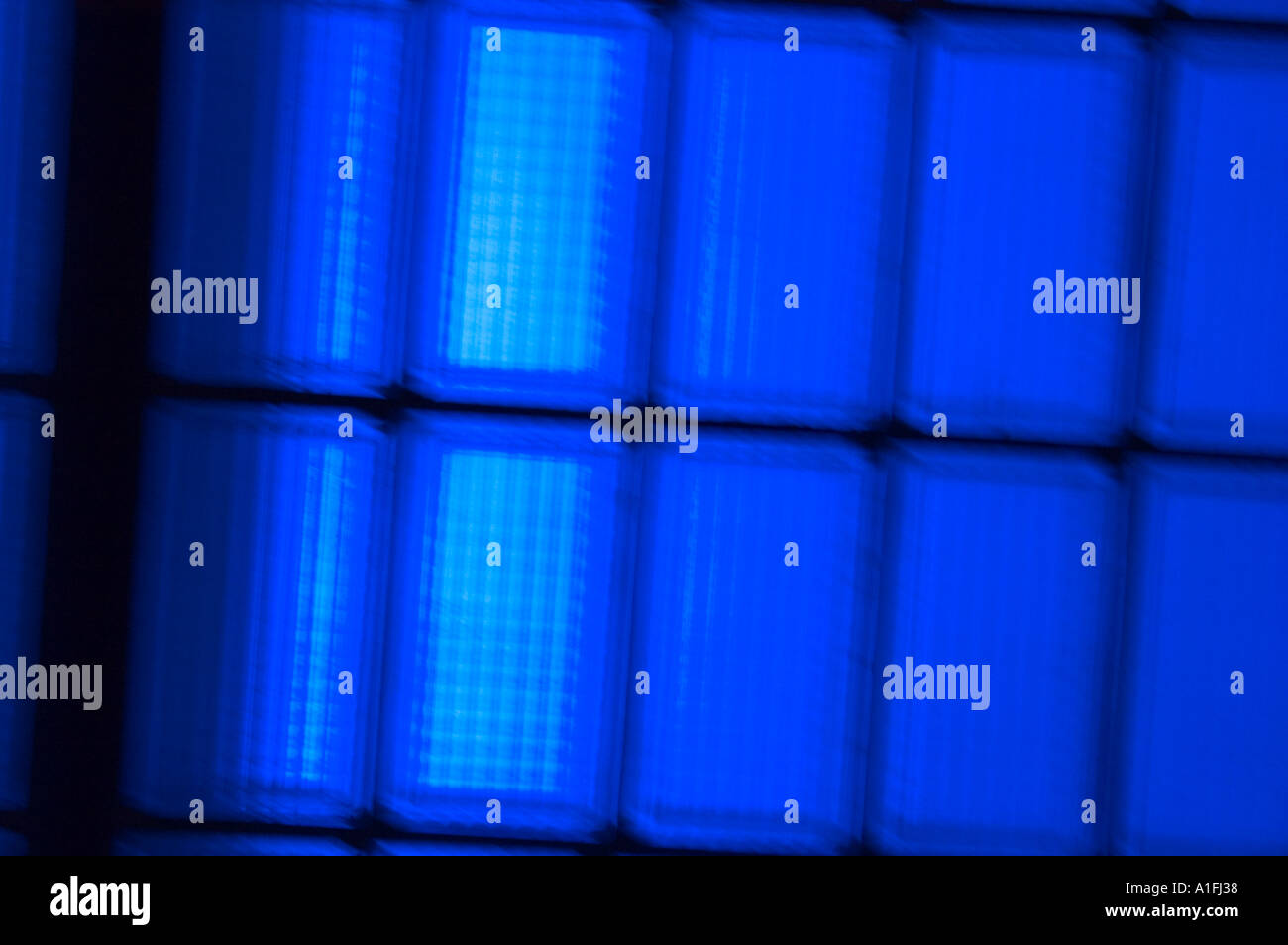 Blue Glass Bricks Stock Photo - Alamy