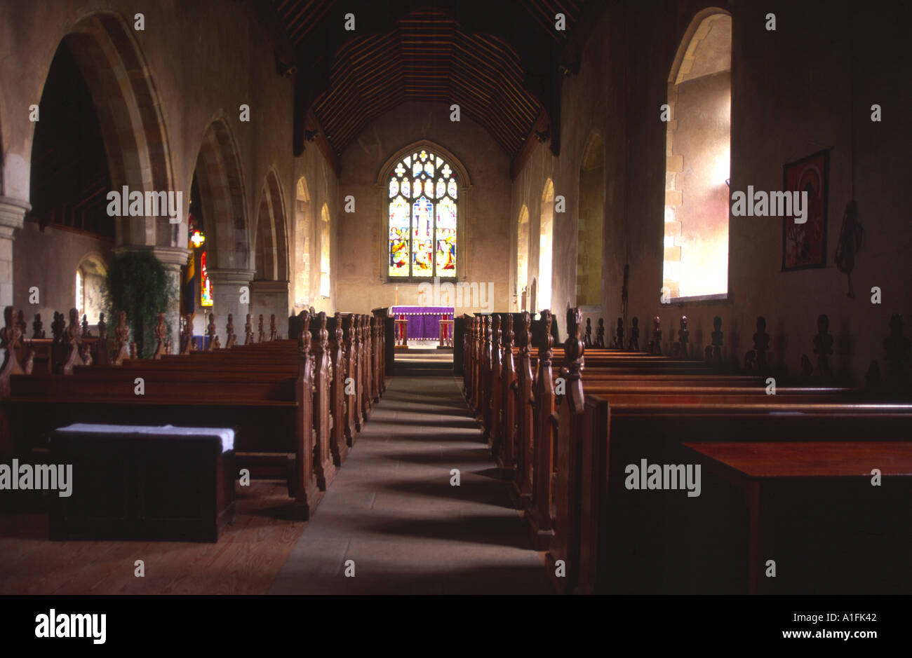 Interior Hollesley church Suffolk England Stock Photo - Alamy