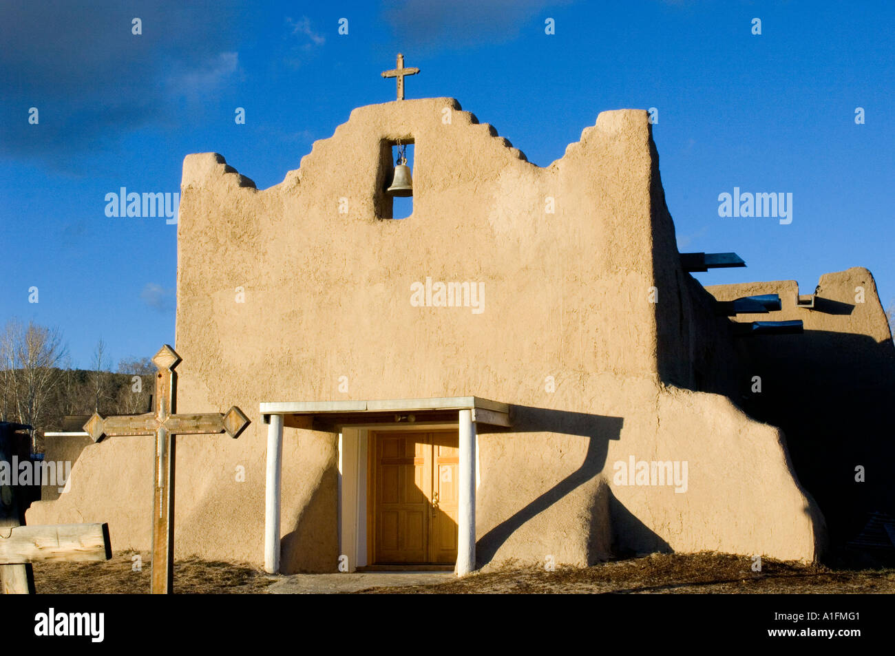 San Lorenzo de Picuris church at Picuris Pueblo New Mexico Built about ...