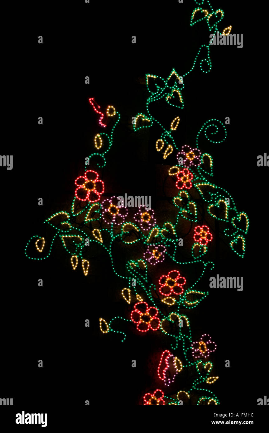 River of Lights a holiday light show at the Rio Grande Botanical Garden ...