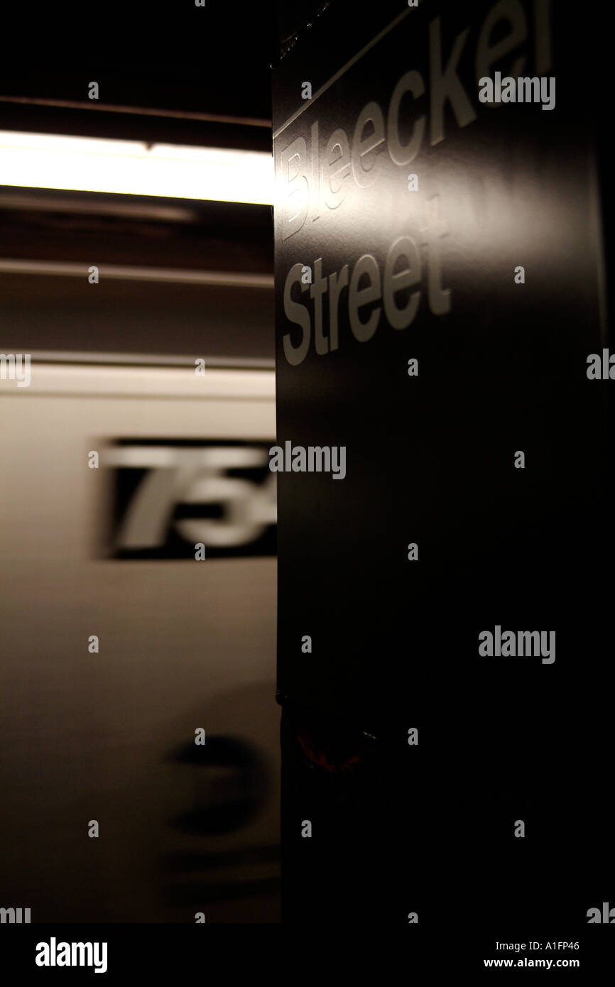 Bleeker street subway hi-res stock photography and images - Alamy