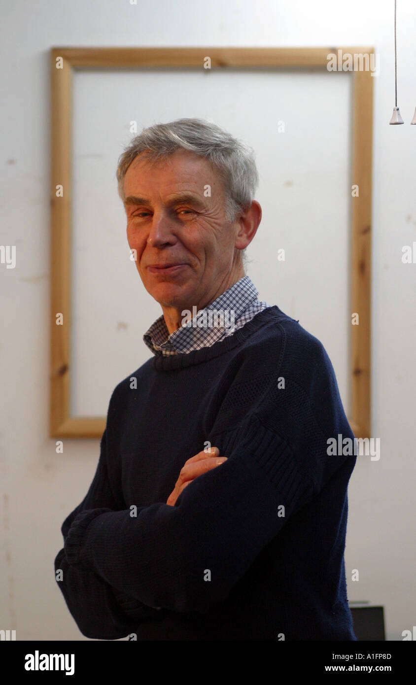 Artist John Salt in his studio Stock Photo - Alamy