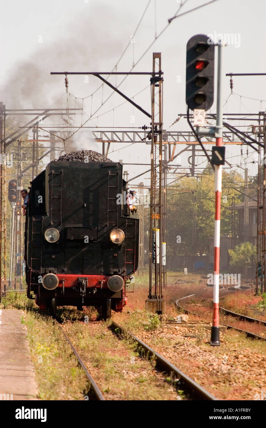 Steam engine train from Wolsztyn railway museum Poland Stock Photo - Alamy