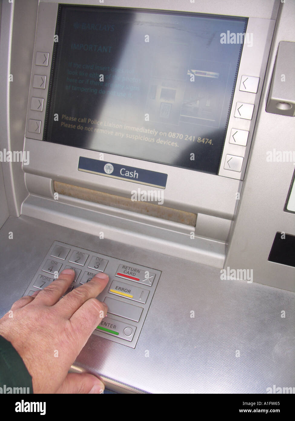 Cash point machine close hi-res stock photography and images - Alamy