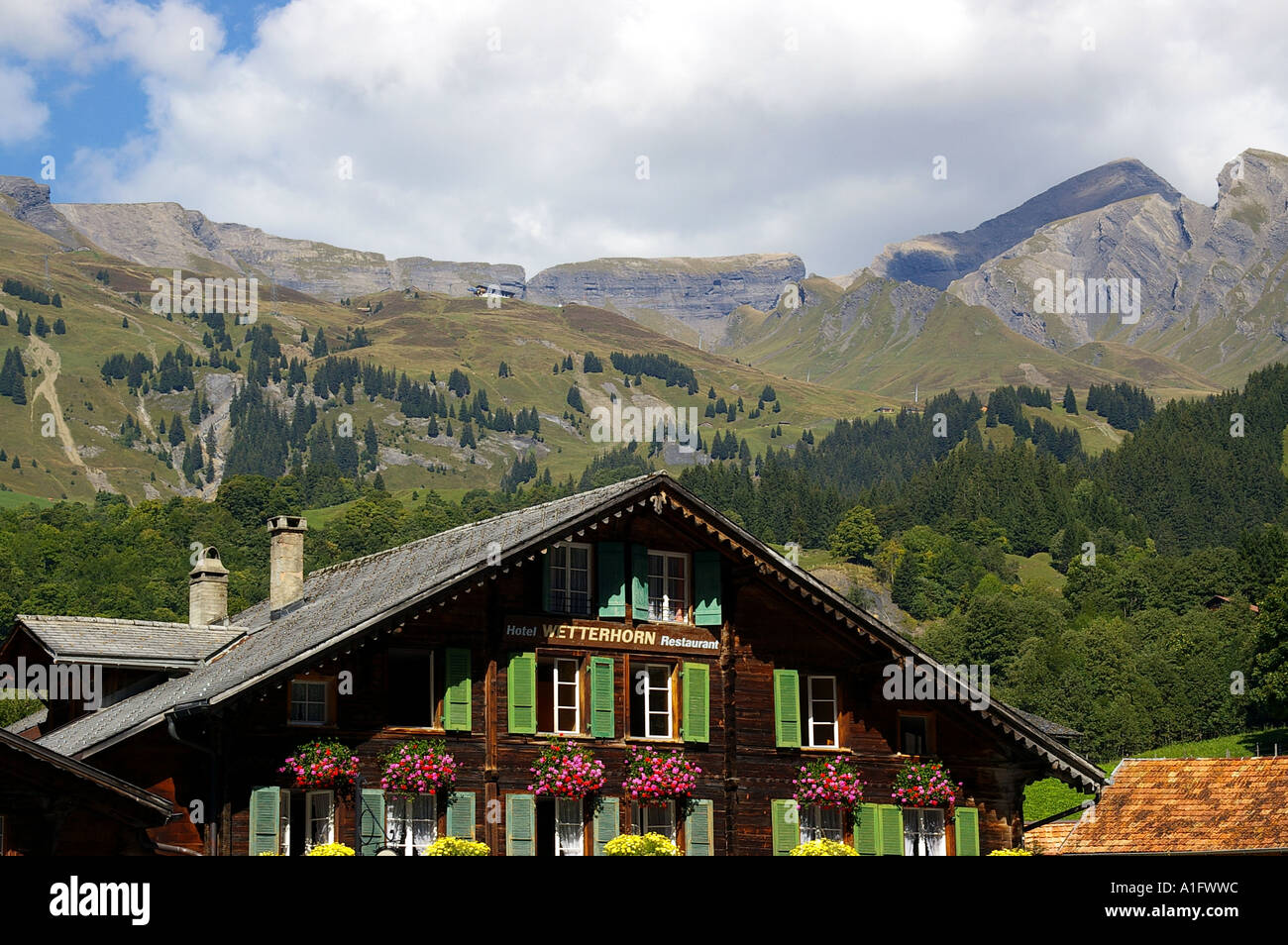 farmhouse in Grindelwald, Switzerland Stock Photo - Alamy
