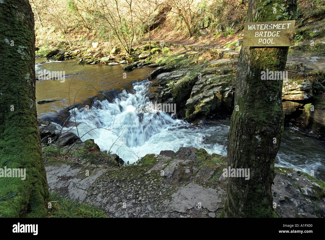 River Lyn in North Devon Britain UK Stock Photo - Alamy