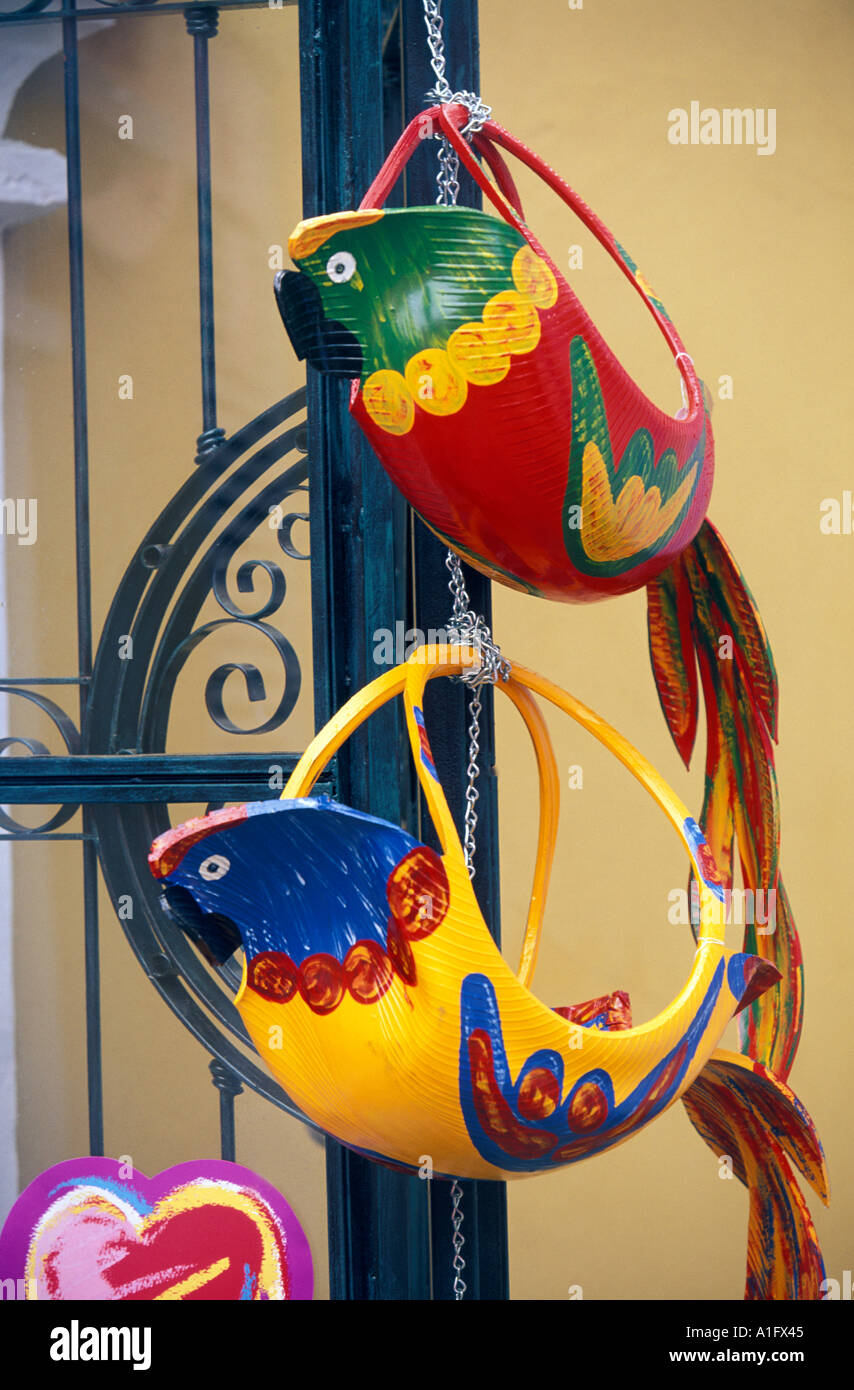 CARIBBEAN Curacao Crafts on Display Willemstad Stock Photo - Alamy