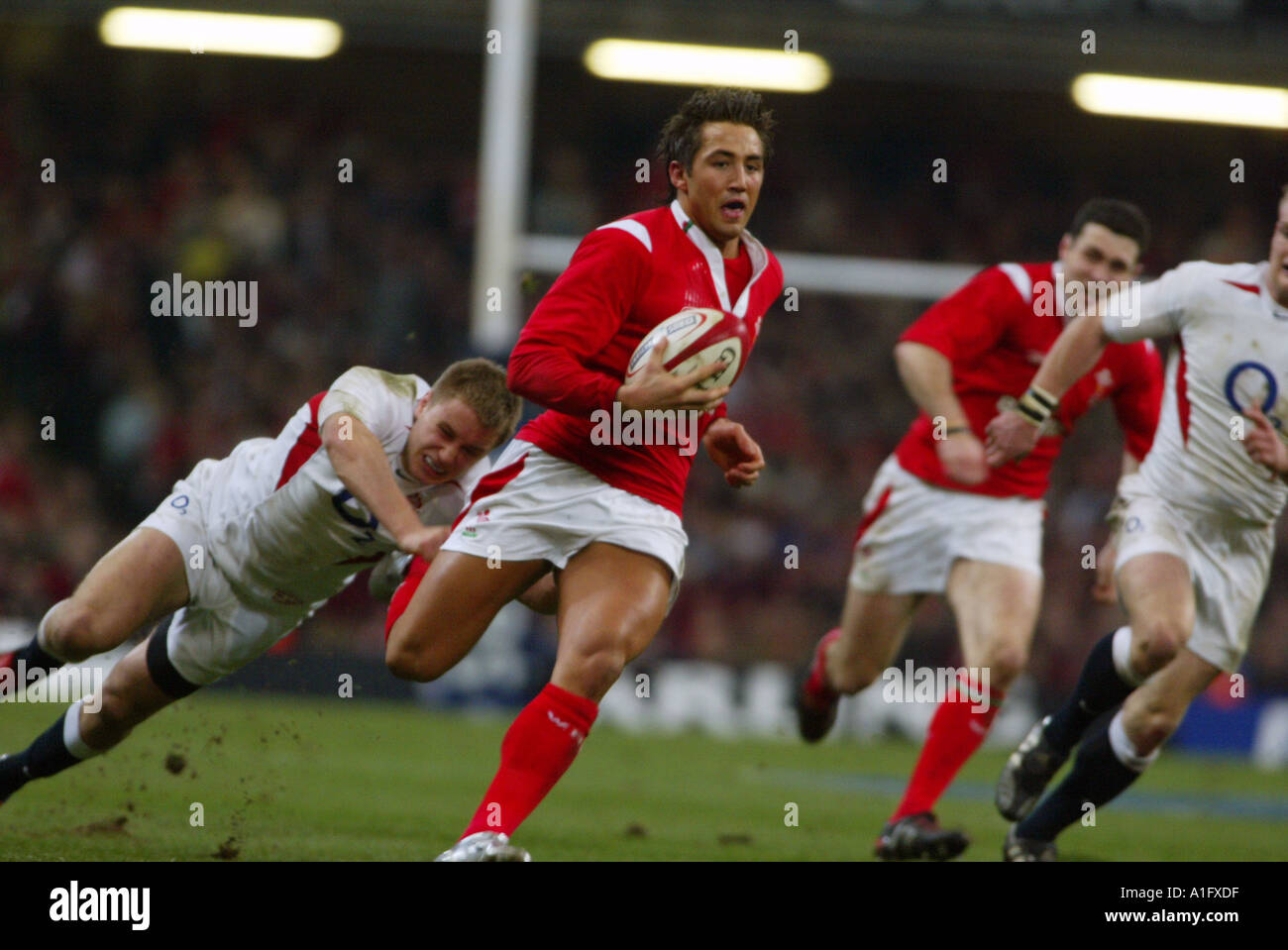 Gavin Henson Wales and England Rugby Six Nations Championship 2005 ...