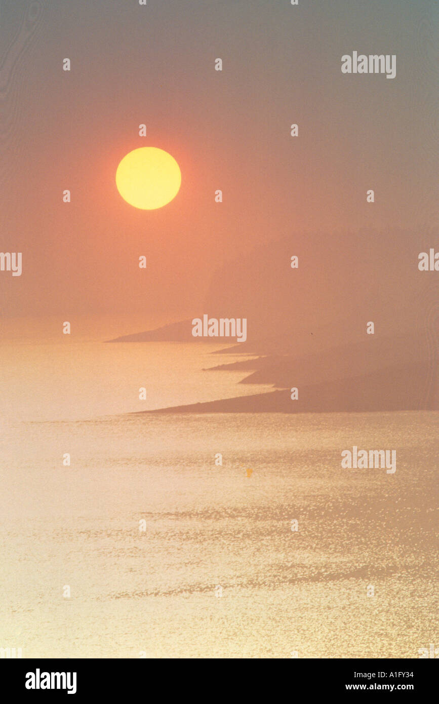 Lookout Point Reservoir Sunrise Oregon This is a sandwiched slide ...