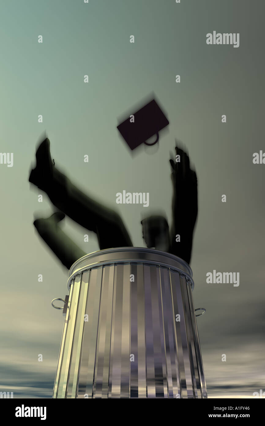 Falling into garbage can hi-res stock photography and images - Alamy