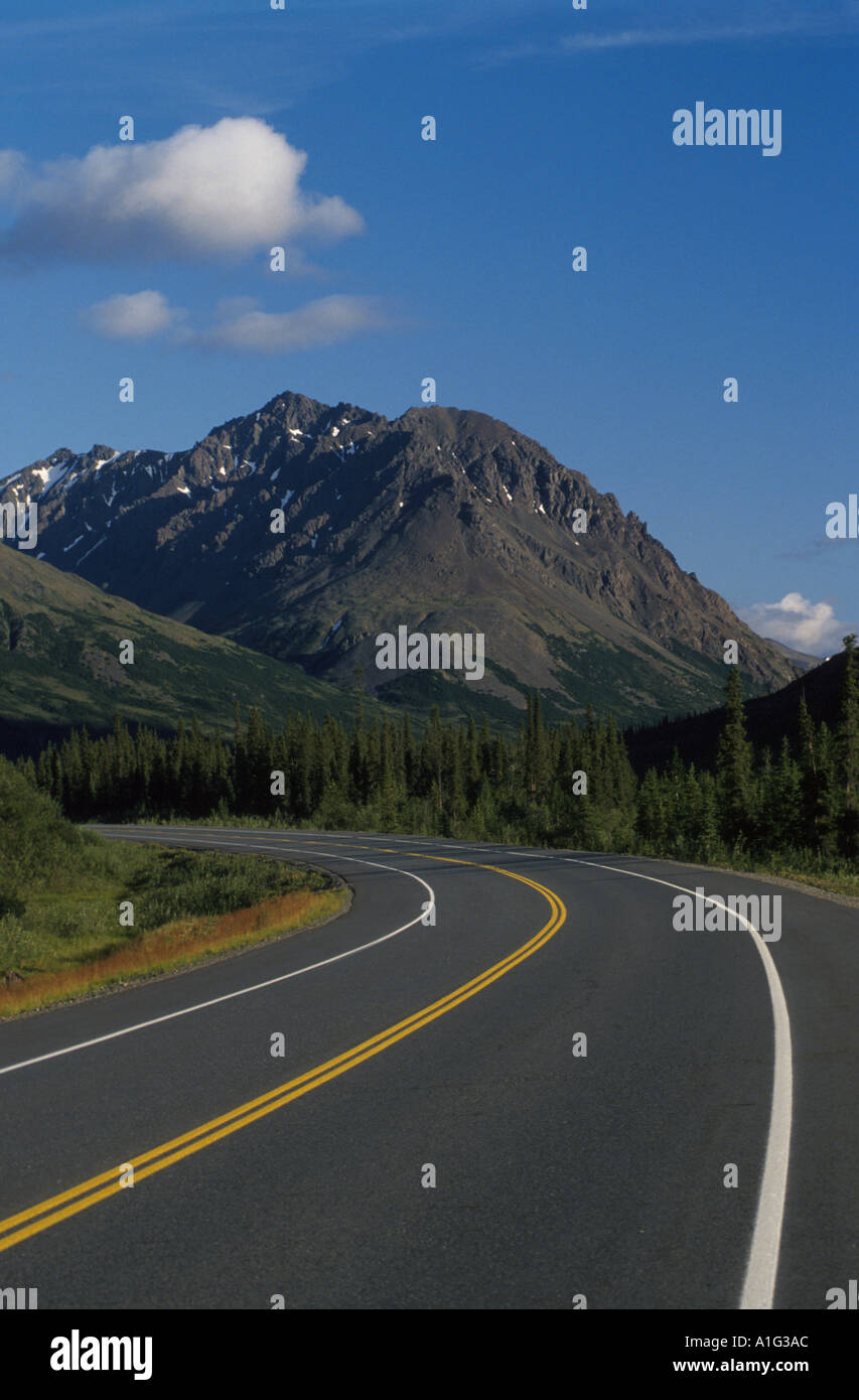 Parks Highway Alaska Range Summer Interior AK Stock Photo - Alamy