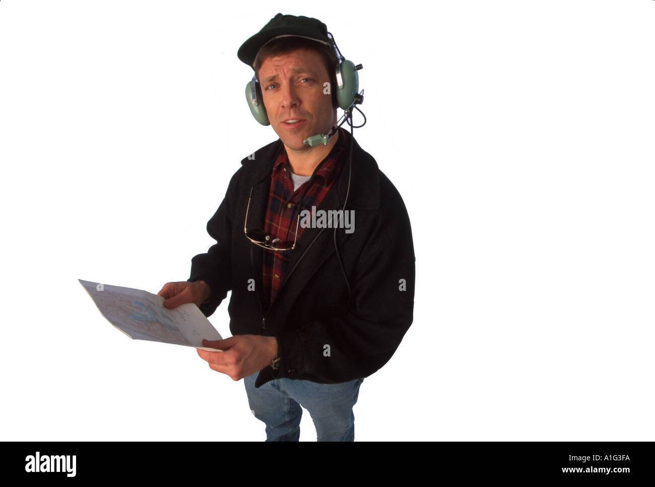 Portrait of Pilot Stock Photo - Alamy