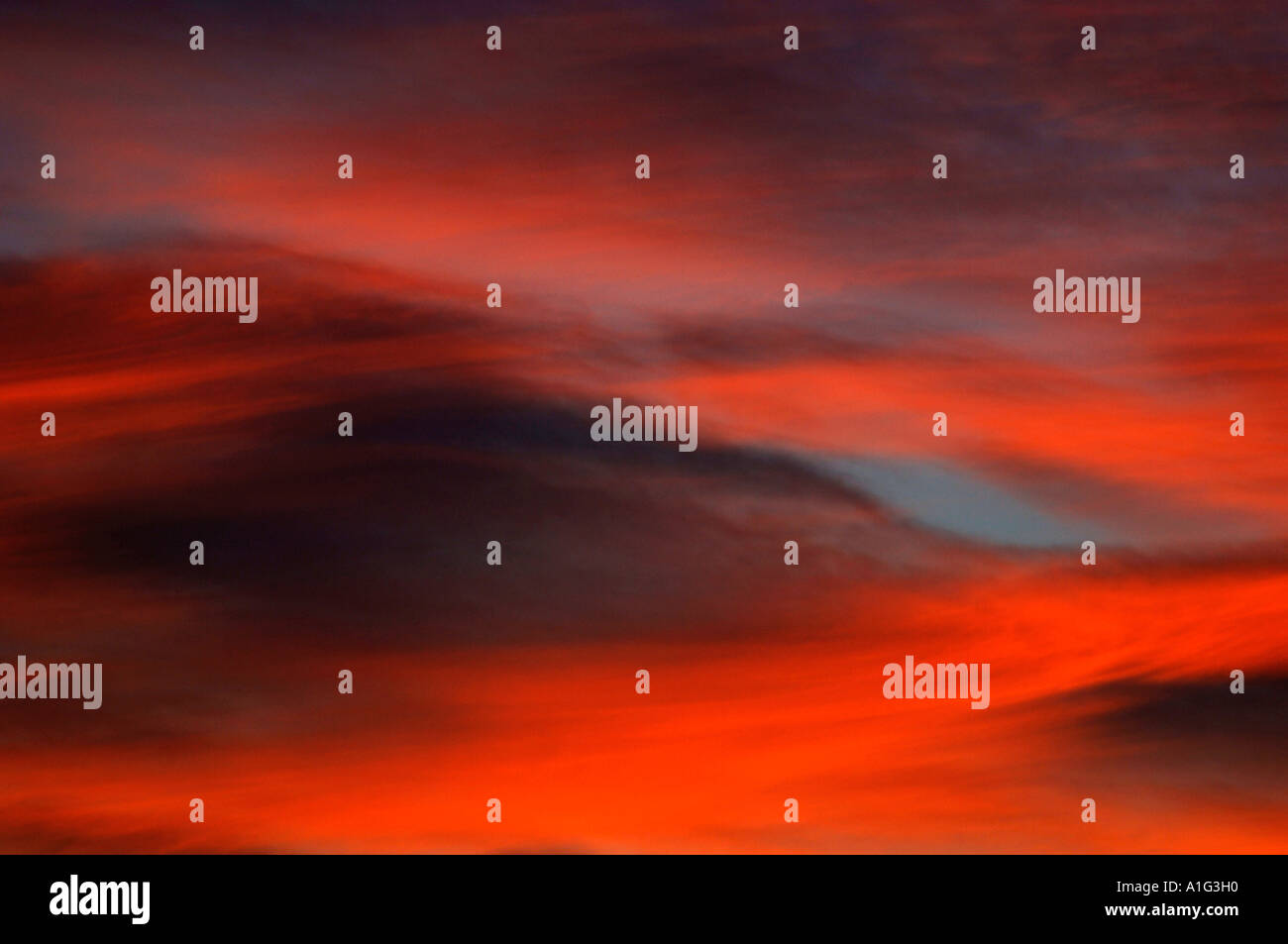 Red Sky At Night Stock Photo - Alamy