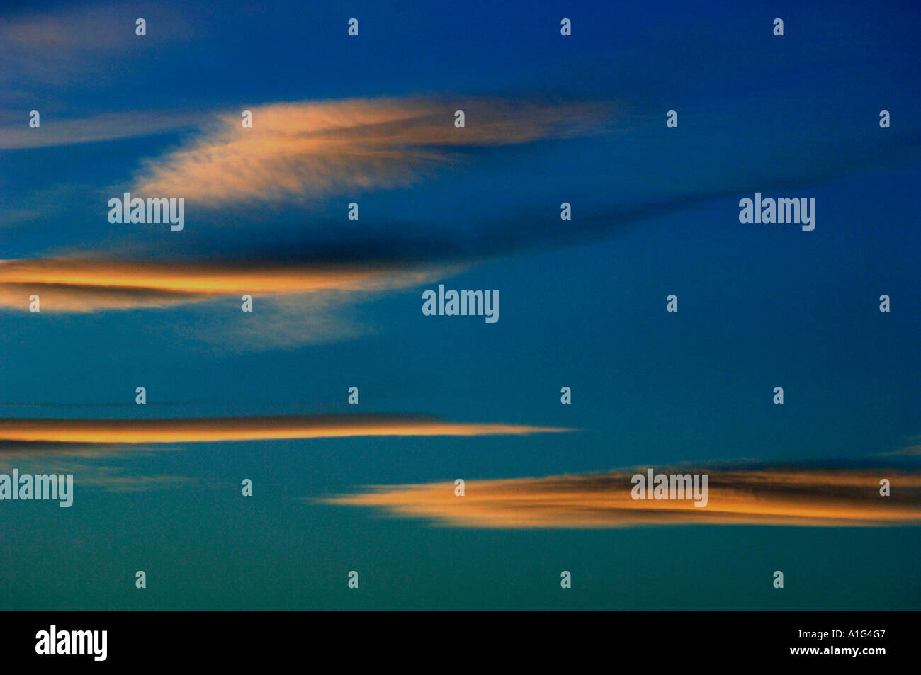 Natural Evening Sky & Clouds Stock Photo - Alamy