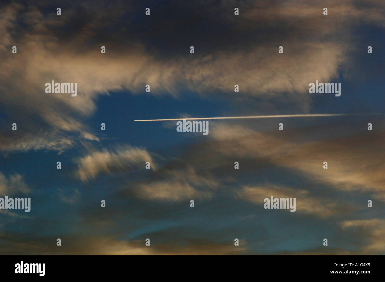 Natural Evening Sky Stock Photo - Alamy