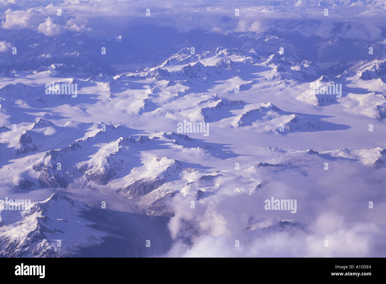 Aerial Alaska Range Winter Interior AK Stock Photo - Alamy