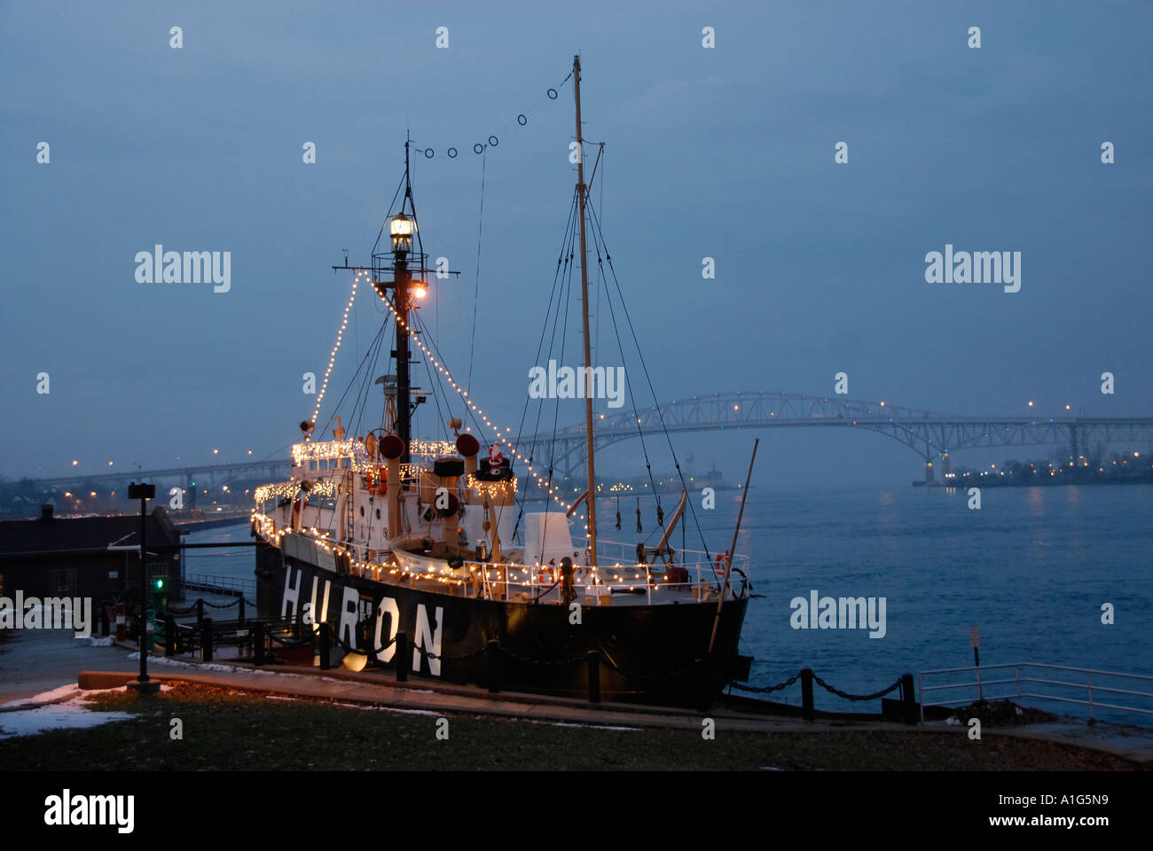 The historic Huron Lightship Stock Photo - Alamy