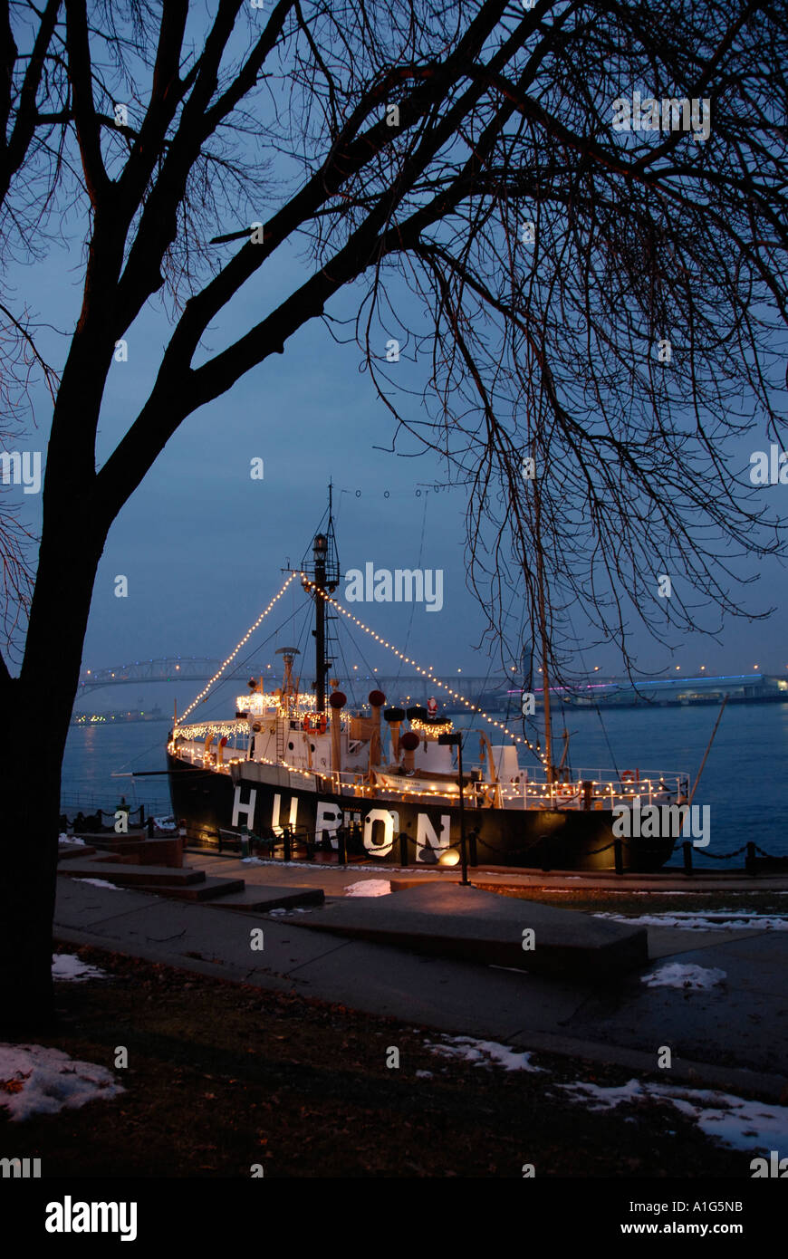 The historic Huron Lightship Stock Photo - Alamy