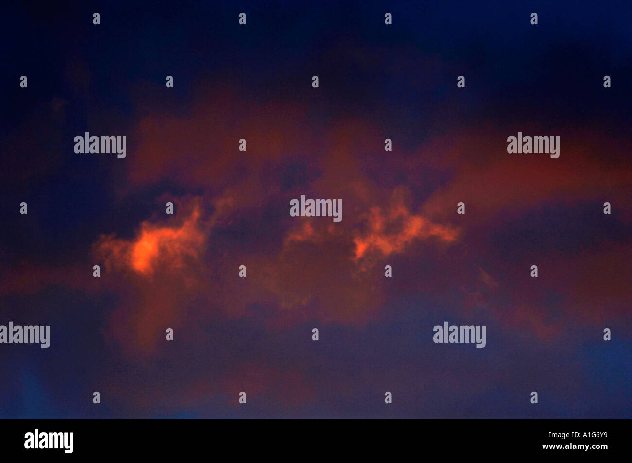 Natural Red Sky At Night Stock Photo - Alamy